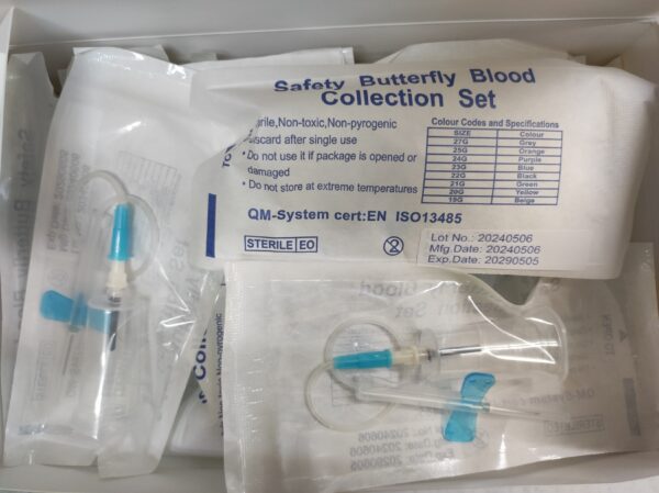 Safety Winged Butterfly Blood Collection Set - Safety & Reliable